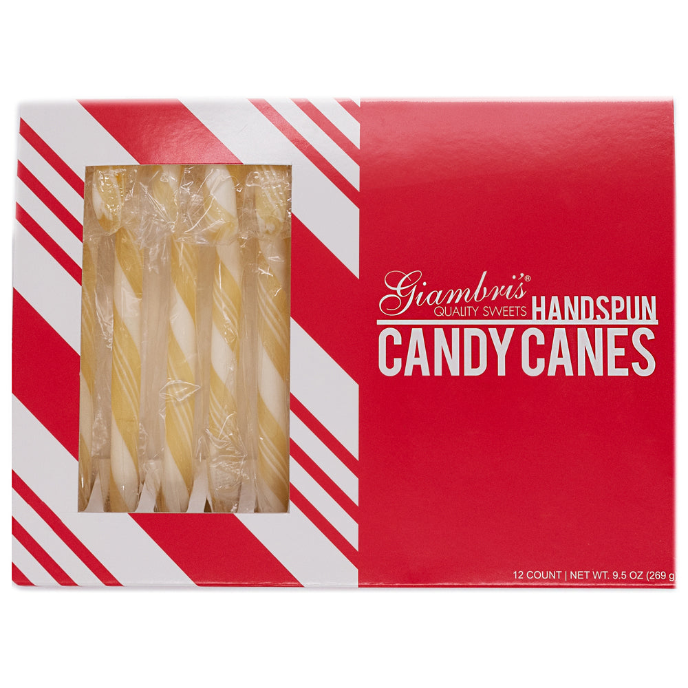 All Natural Lemon Candy Canes (1 Doz.) – Giambri's Quality Sweets