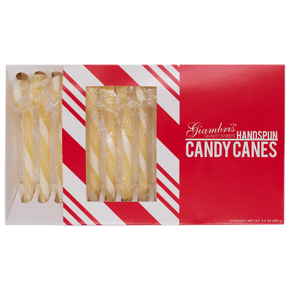 All Natural Lemon Candy Canes (1 Doz.) – Giambri's Quality Sweets