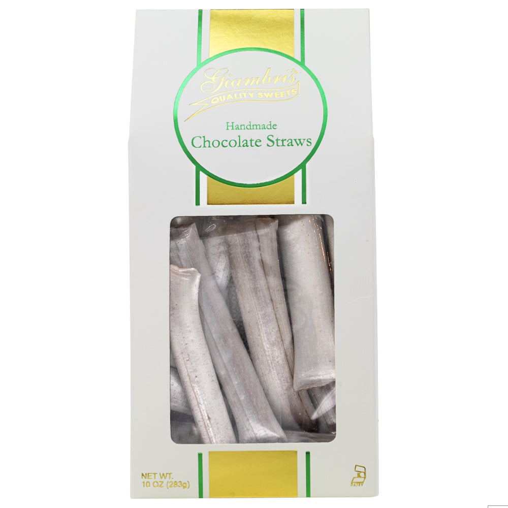 All Natural Gourmet Chocolate Straws – Giambri's Quality Sweets
